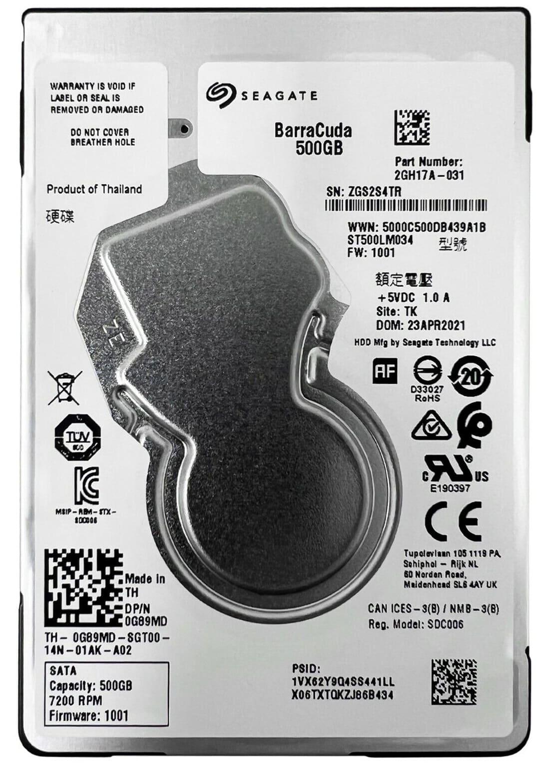 Купить Жесткий диск Seagate 2.5" 500GB BarraCuda Pro 7200rpm 128MB ...