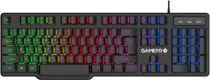 Купити Клавіатура GamePro GK380 RGB USB Black (GK380) | CompX
