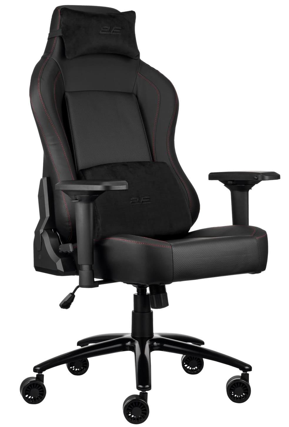 Купити Ігрове крісло 2E Gaming Basan Black/Red (2E-GC-BAS-BKRD) | CompX