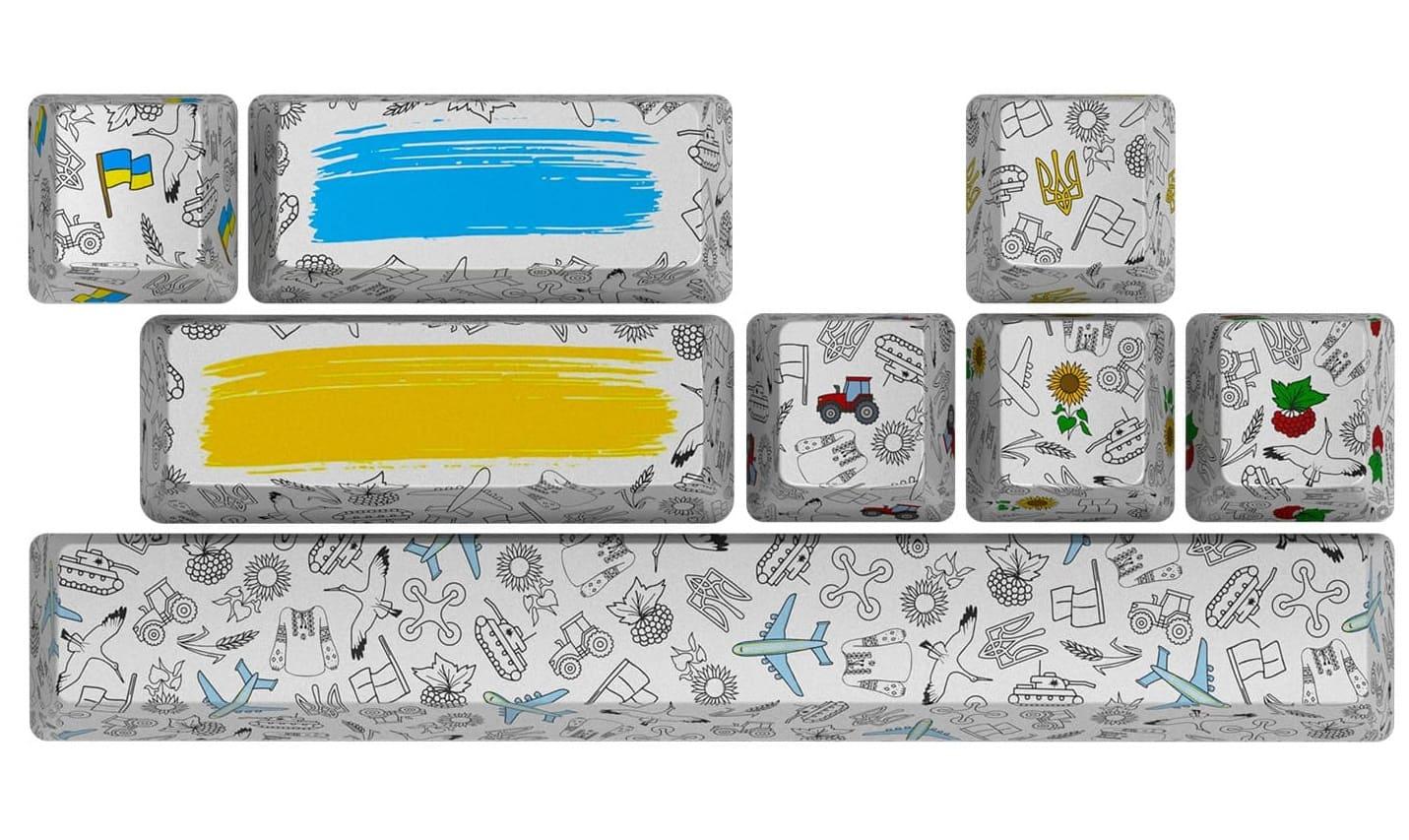 Купити Набір кейкапів HATOR Set of PBT Keycaps Authentic Edition White ...