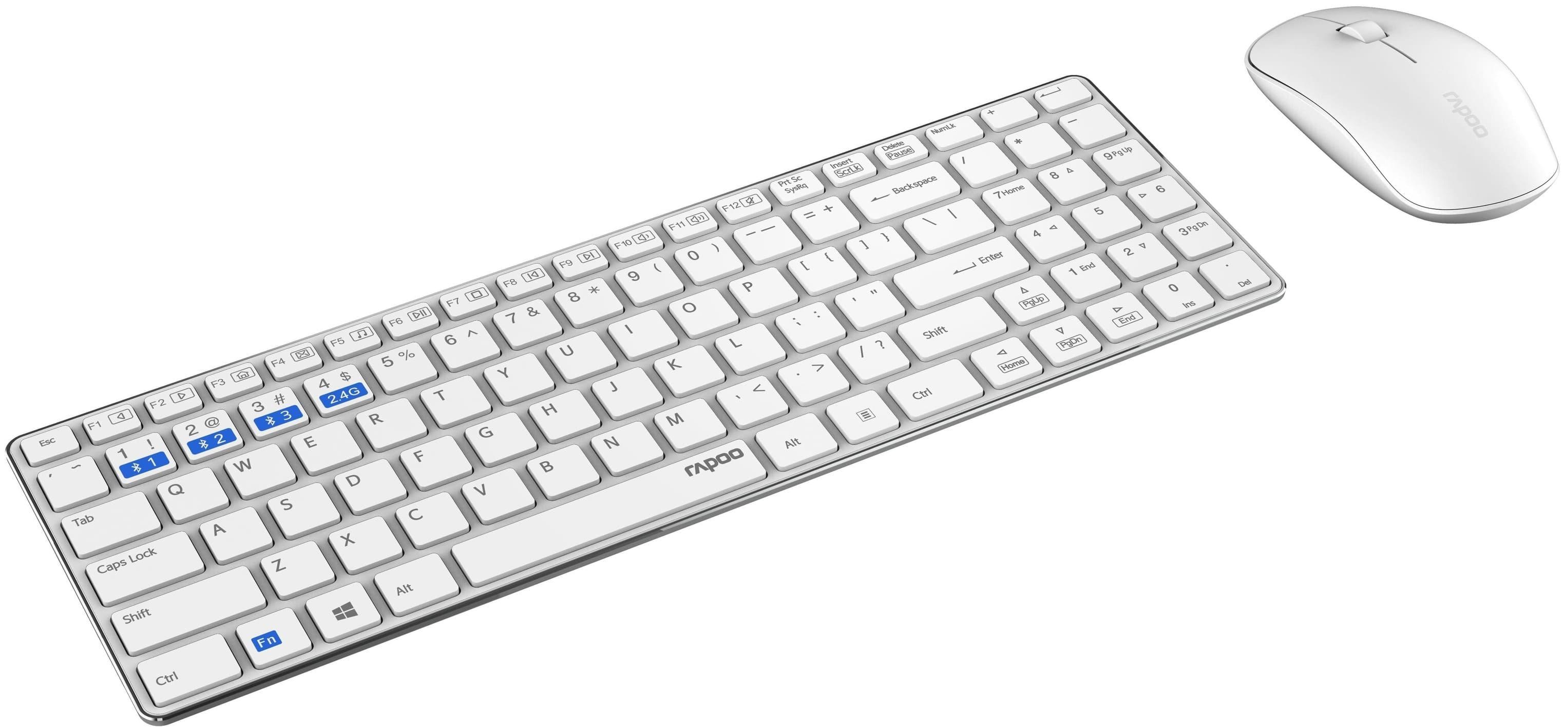 Купить Комплект Rapoo 9300M Wireless White | CompX