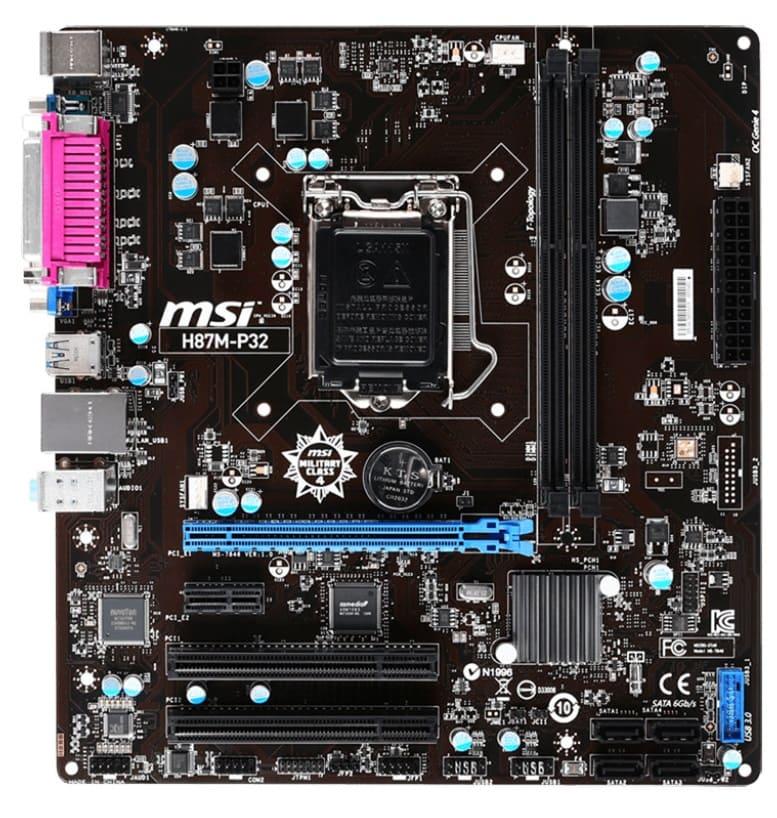 Купити Материнська плата MSI H87M-P32 (H87M-P32) (Socket 1150, Intel ...