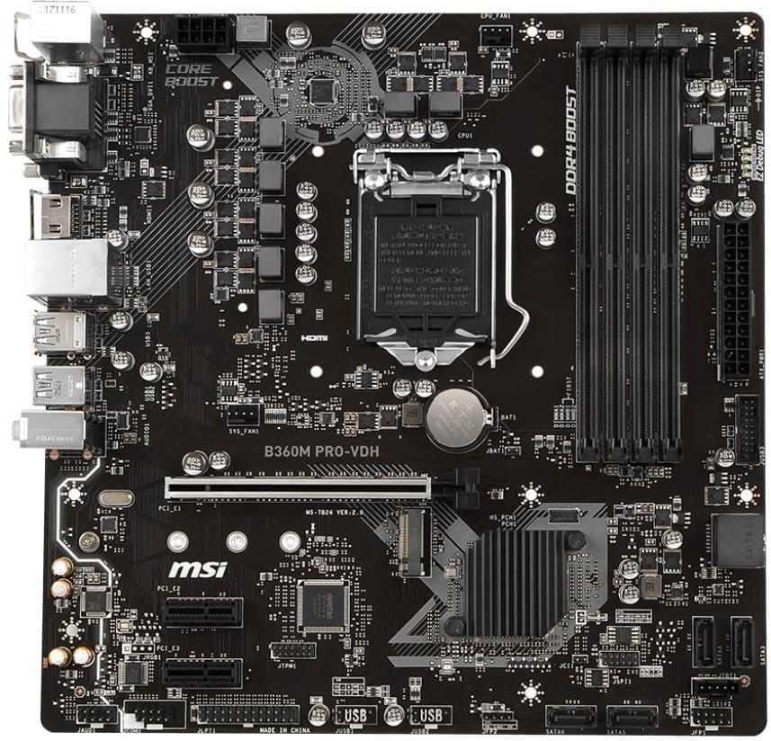 Купити Материнська плата MSI B360M PRO-VDH (B360M PRO-VDH) (Socket 1151 ...