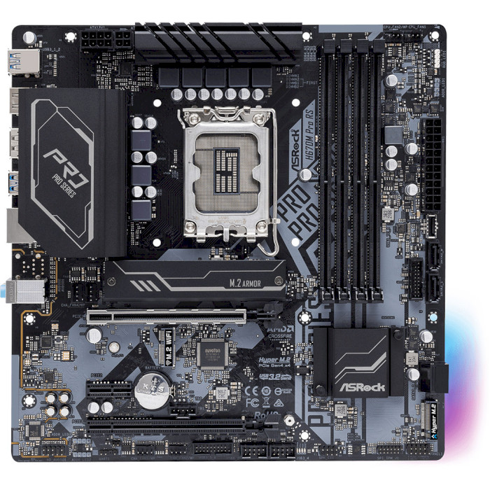 Купити Материнська плата AsRock H670M PRO RS (H670M PRO RS) (Socket ...